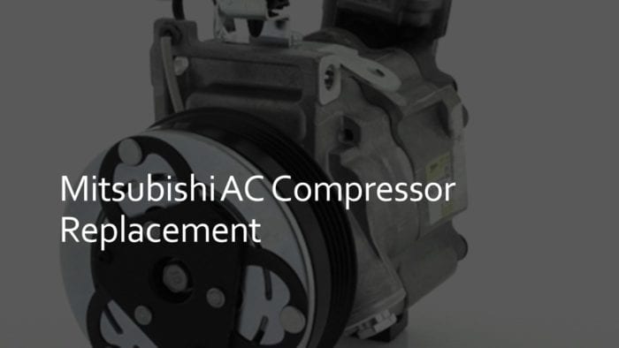 Mitsubishi AC Compressor Replacement | Mobile Car Air Conditioning Brisbane